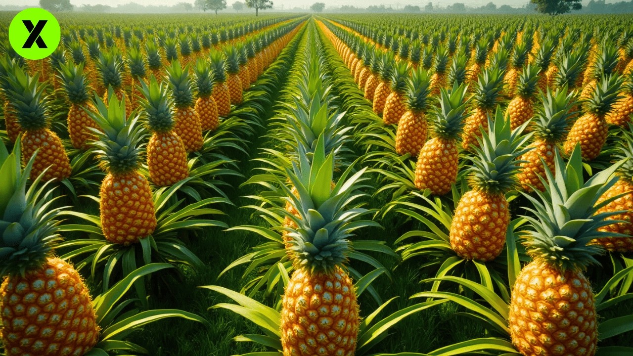 ASÍ se PRODUCEN las PIÑAS más DELICIOSAS del MUNDO🍍| El PROCESO detrás ...