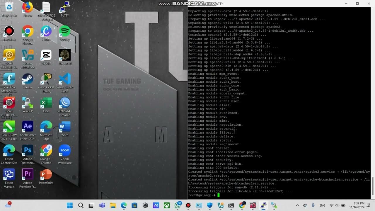Cara Konfigurasi Web Server di Debian 12 Menggunakan Linux Apache - YouTube