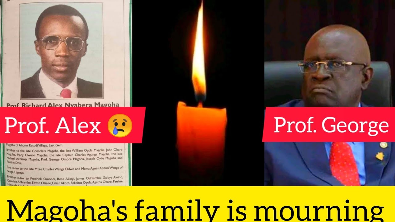 Magoha's family sad moments || Prof Richard and Prof George Magoha dead ...