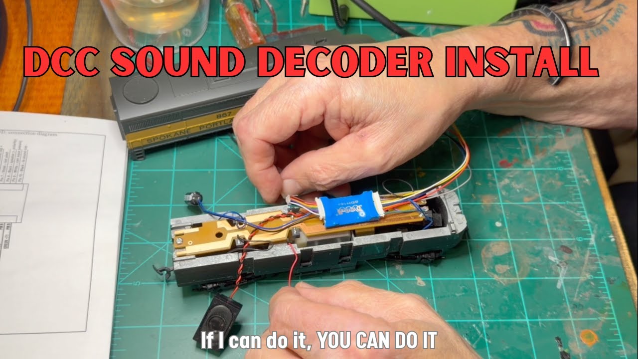 DCC and Sound Decoder Install - If I can do it, YOU can do it - YouTube