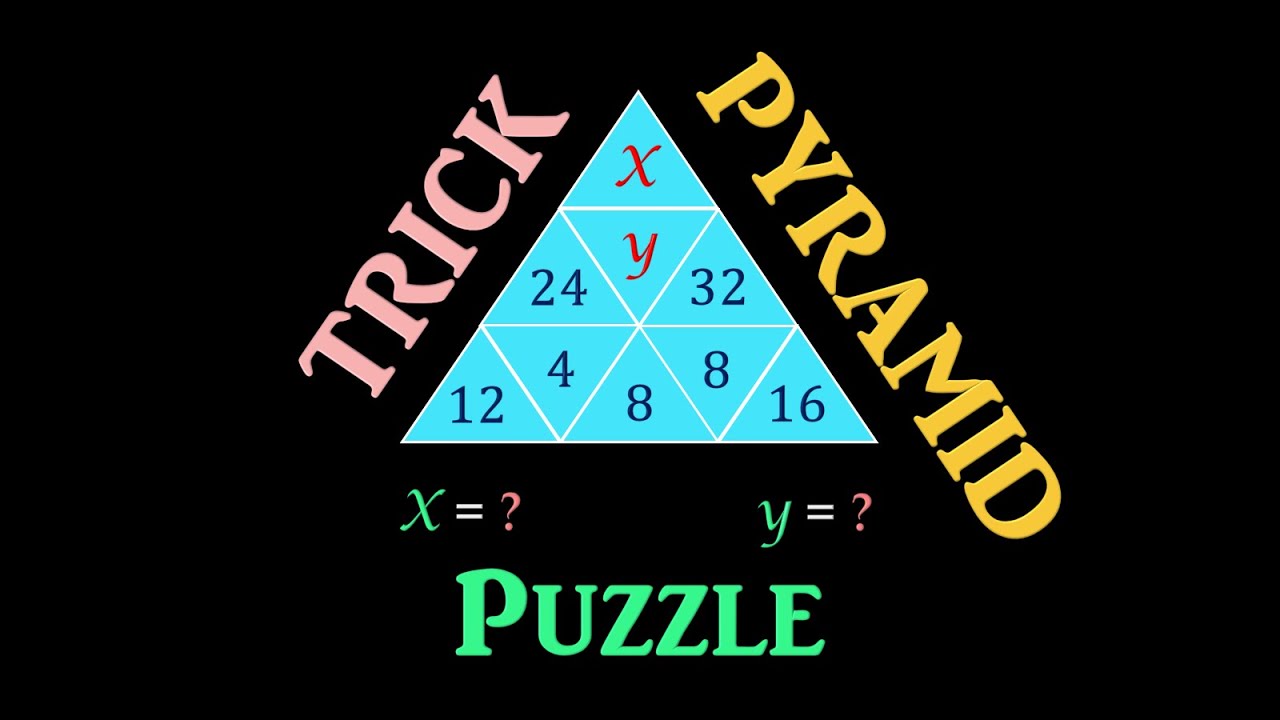 Find The Missing Numbers | Trick Pyramid | Math Puzzle - YouTube