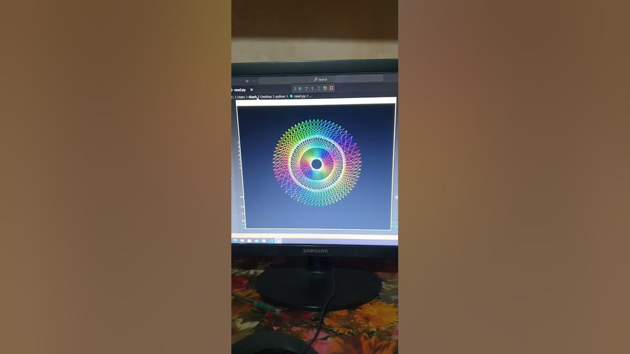 Python Random Color Circle Codelearning Youtube