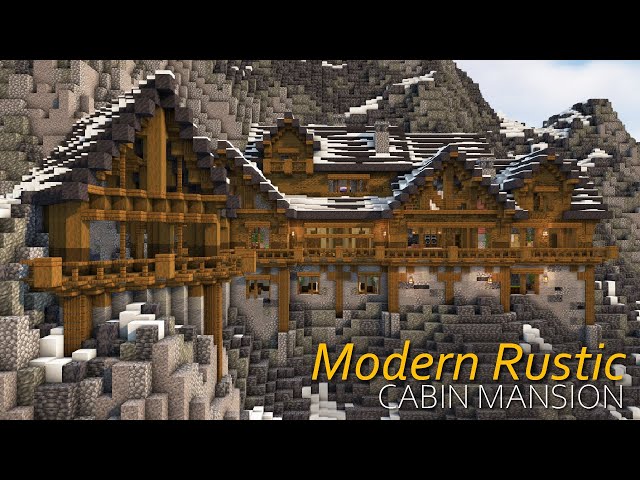 Mountain Modern Minecraft Mansion