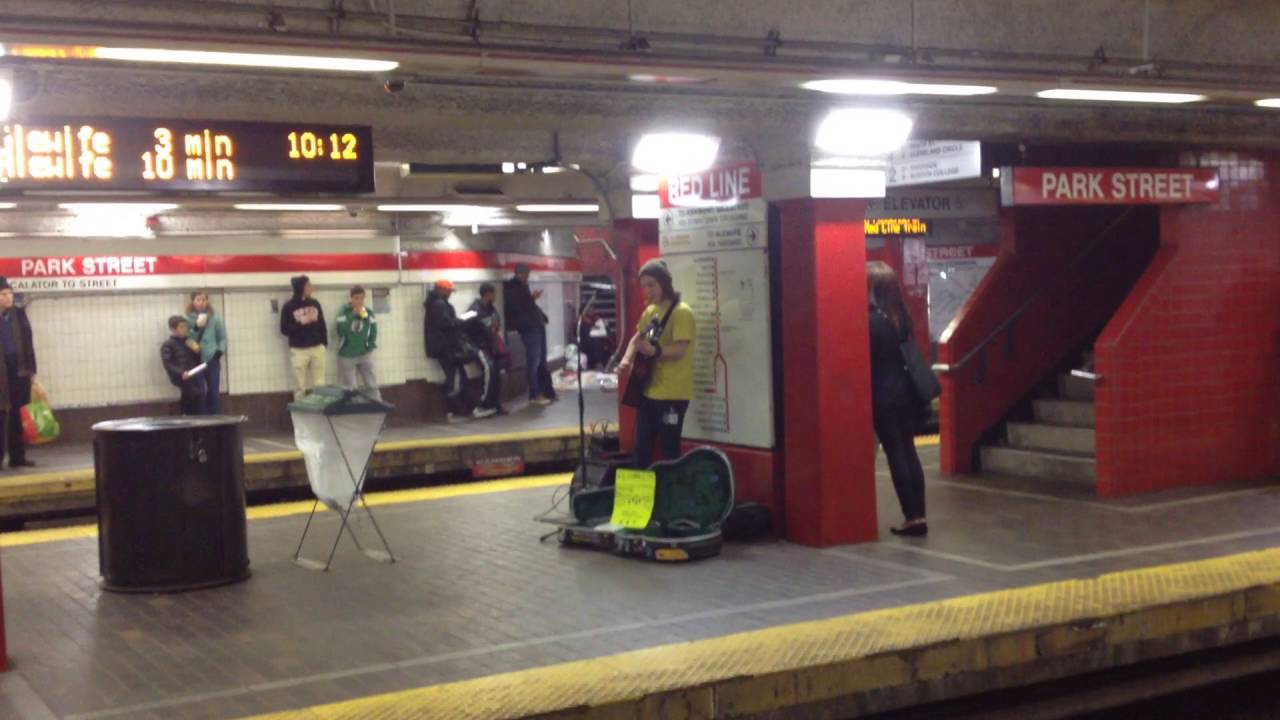 Red Line - Park Street Station - YouTube