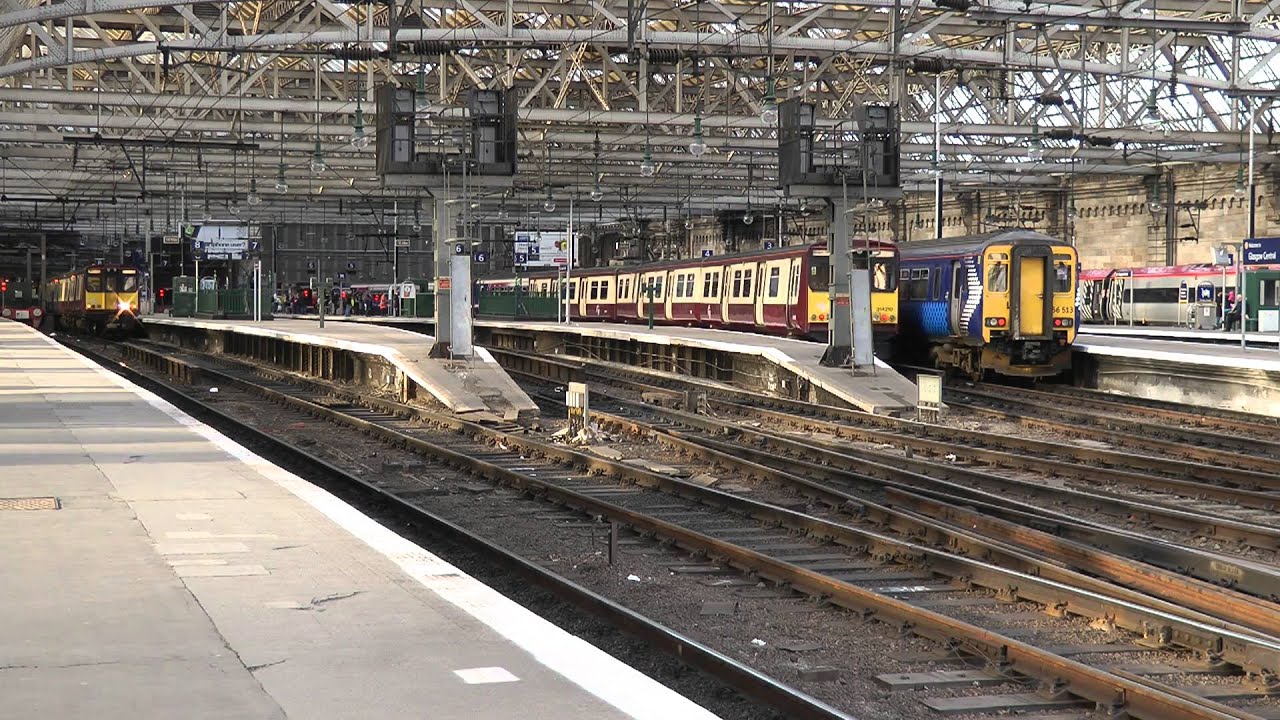 ScotRail 314 EMU's Glasgow Central April 2011 - YouTube