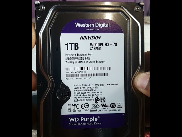 10 Tb Hard Drive 1TB WD Purple Surveillance Hard Drive - Used For DVR ...