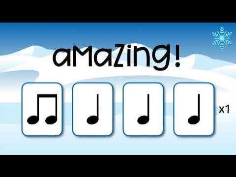 Winter Rhythm Play Along - Level 1 (Quarter notes and Eighth notes ...
