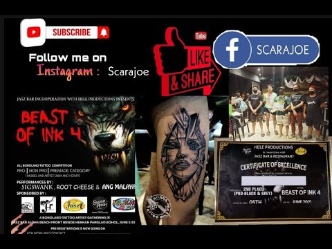 Alona Beach Panglao Tattoo Event in Bohol / Best of Ink 4 / Pro Black ...