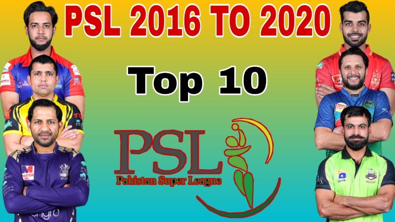 Top 10 Highest Team Total PSL Cricket History 2016 to 2020 l Highest ...