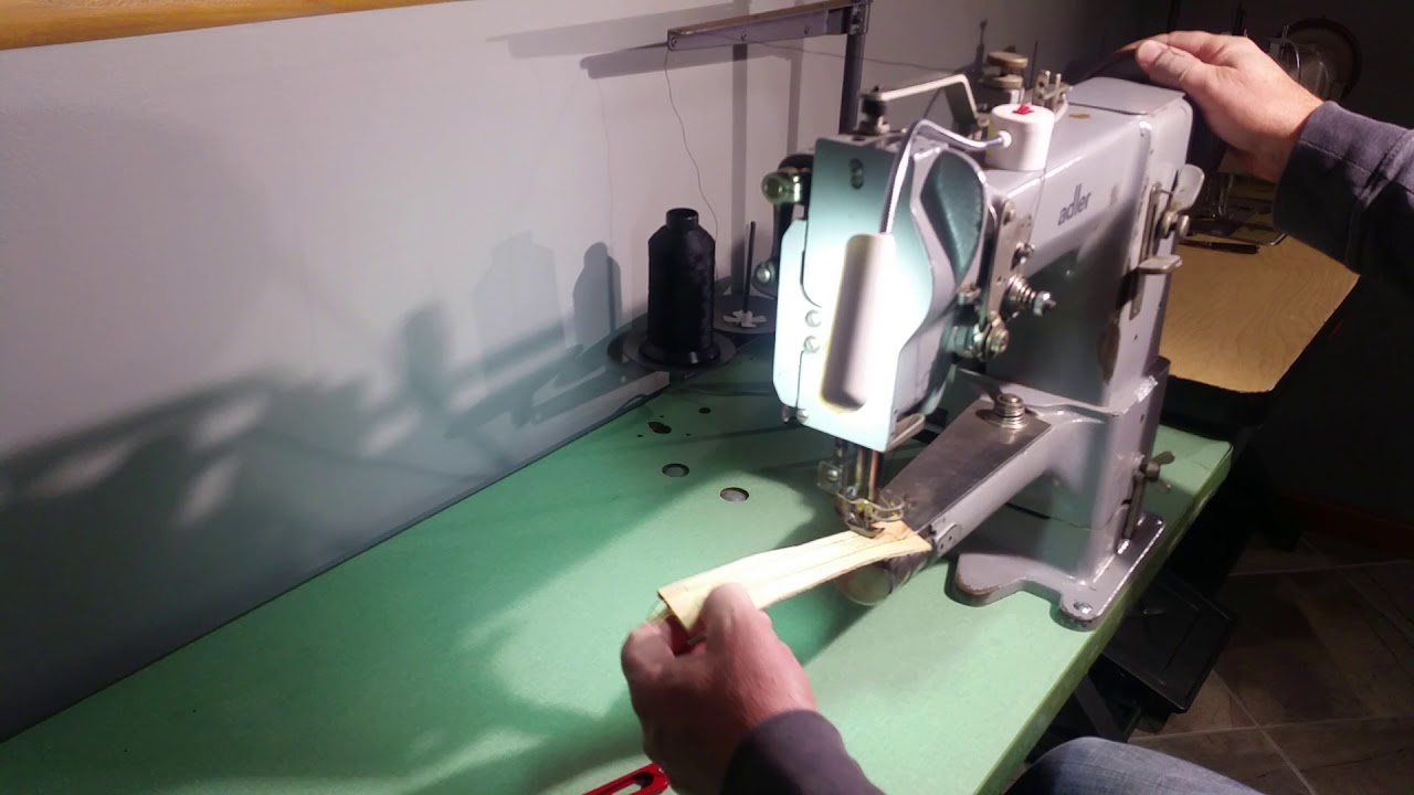 Adler model 69 cylinder bed sewing machine with Servo motor - YouTube