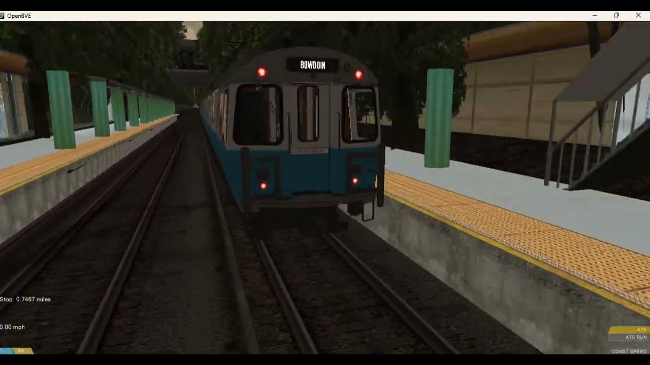 MBTA Blue Line Full ride (OpenBVE) - YouTube