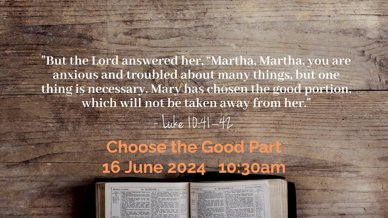 Choose the Good Part - YouTube