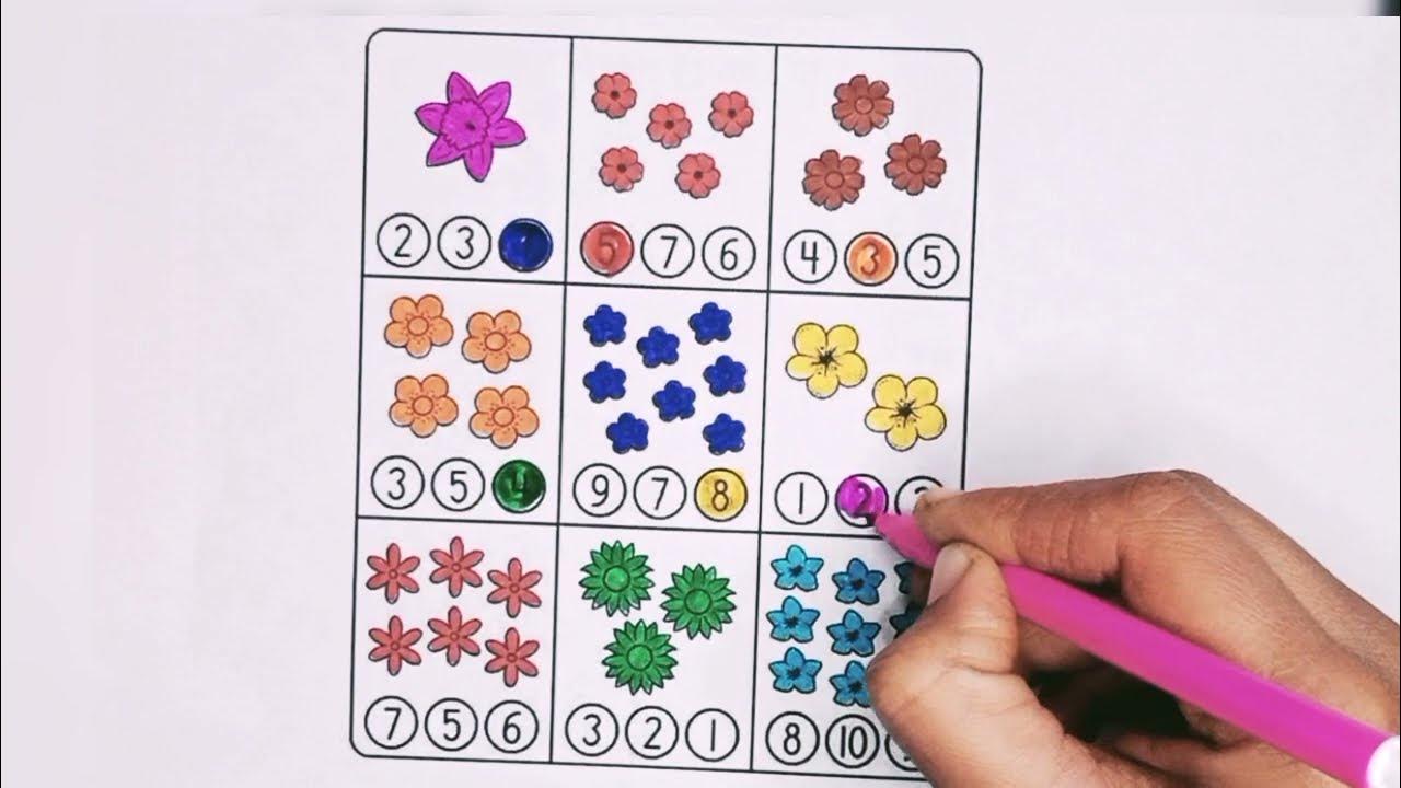 counting shapes to learn numbers 123 - YouTube