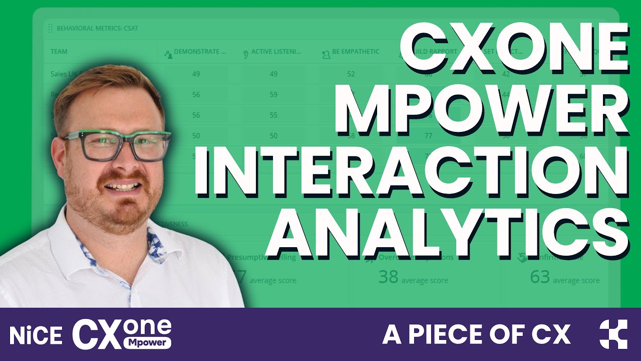 A Piece of CX: Nice CXone Mpower Interaction Analytics - YouTube