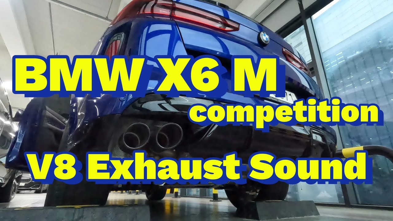 BMW X6 M Competition V8 Exhaust Sound, M Power Powerful, Cold Start and ...