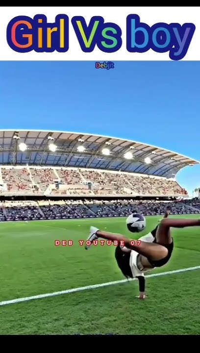 Girls vs boy football game #comment #like #subscribe - YouTube
