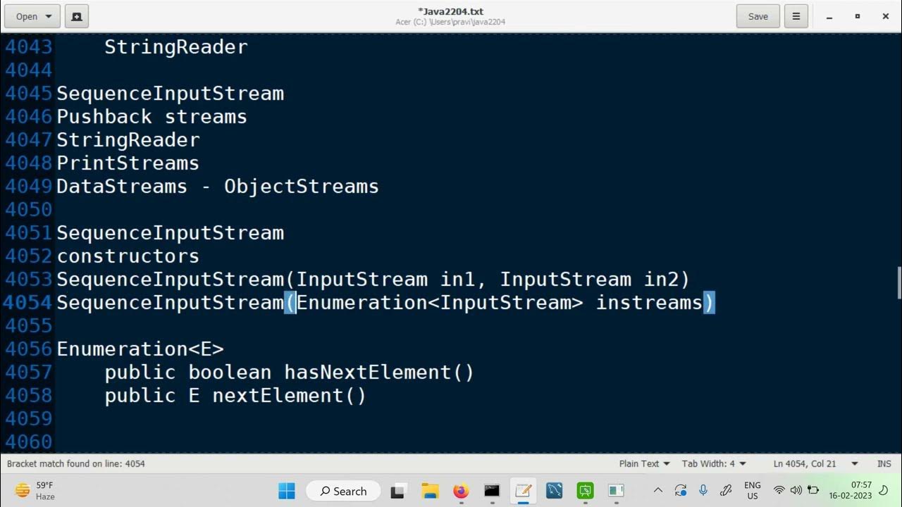 SequenceInputStream - YouTube