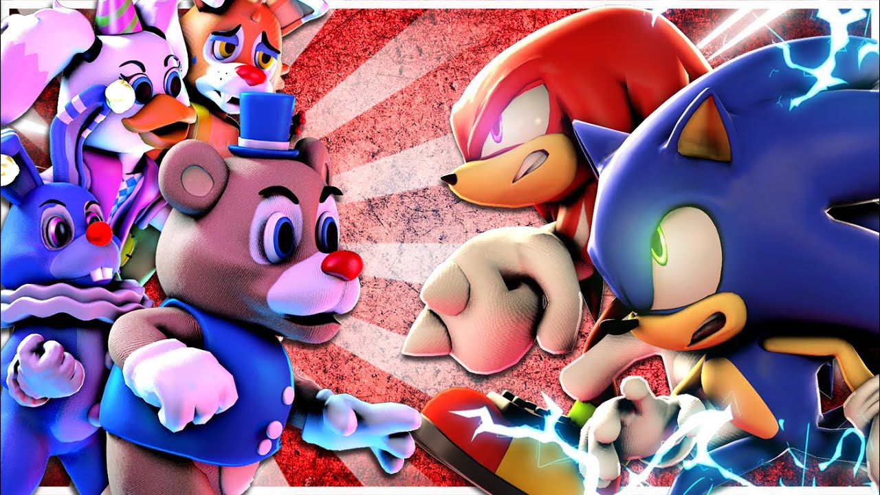 SFM FNaF Ruin : Balloon Animatronics VS SONIC AND KNUCKLES Security ...