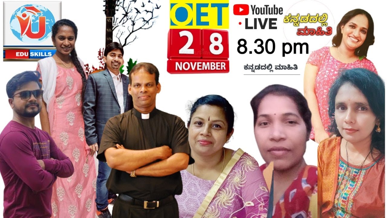 EduSkills OET Reading: Kannada: Fr Saleen Joseph & Team ; YouTube Live ...