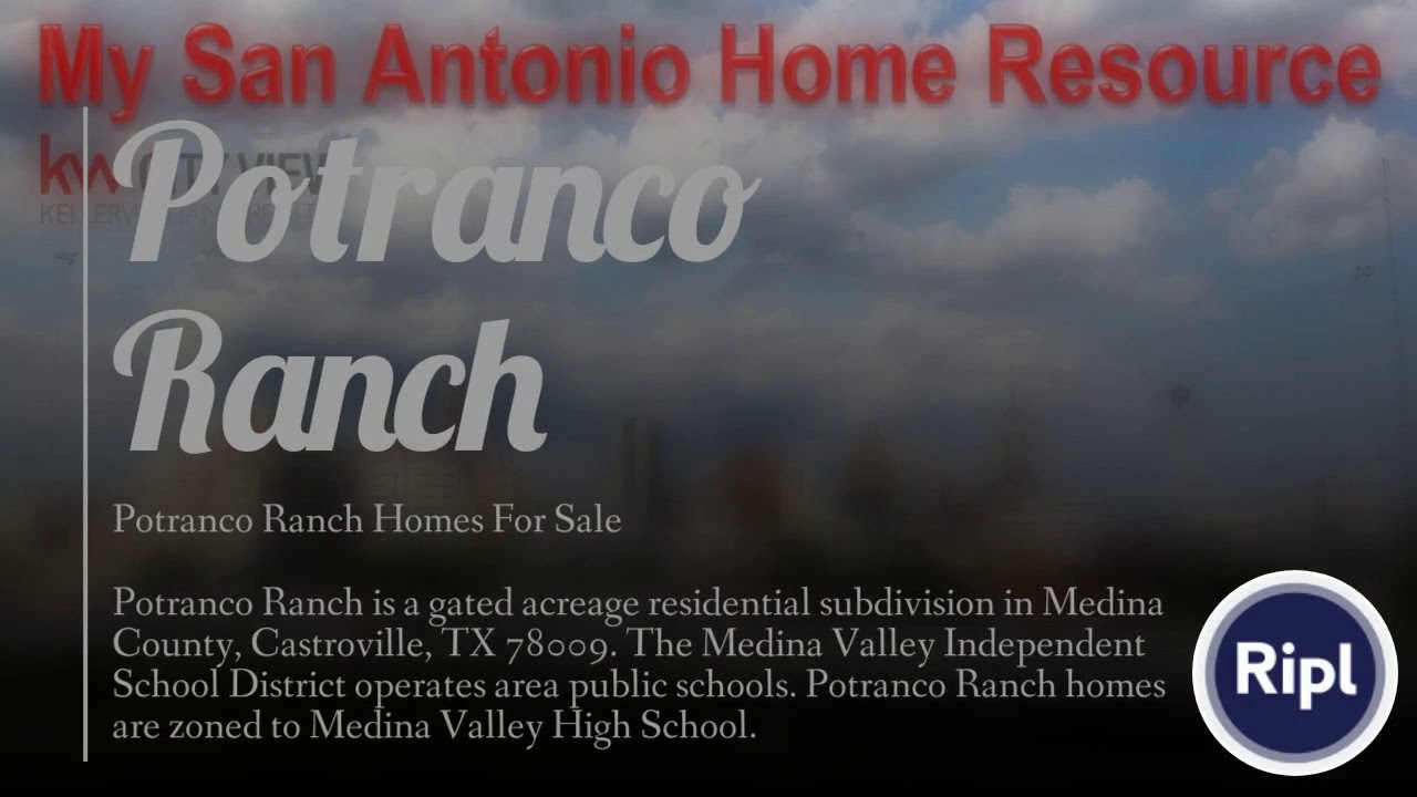 Potranco Ranch Homes For Sale - YouTube