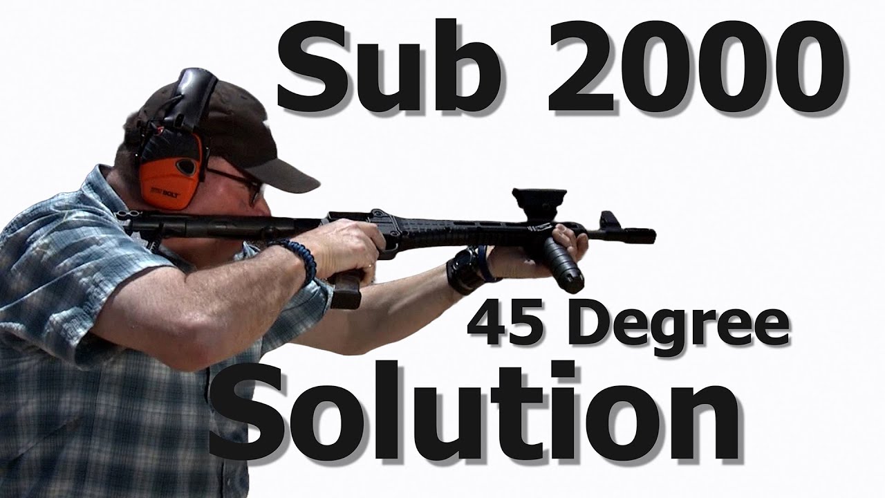 Kel-Tec Sub 2000 Range Test with 45° Scope Mount – Ultimate Red Dot Fix ...
