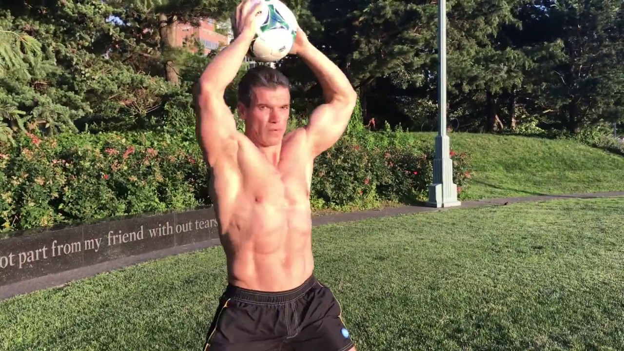 SHREDDED ABS WORKOUT USING A SOCCER BALL - YouTube