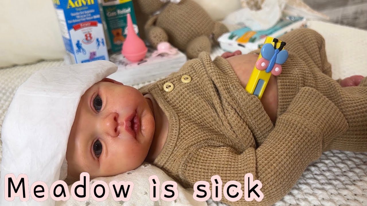 Baby meadow is sick | reborn roleplay| Bella boo nursery #baby #reborns ...