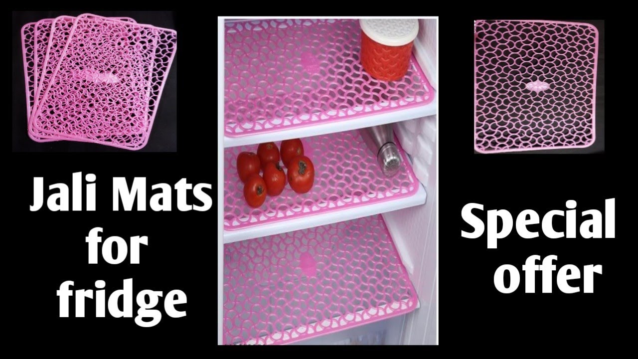 Jali Mats for Fridge || Review of Refrigerator Mats on Meesho|| Fridge ...