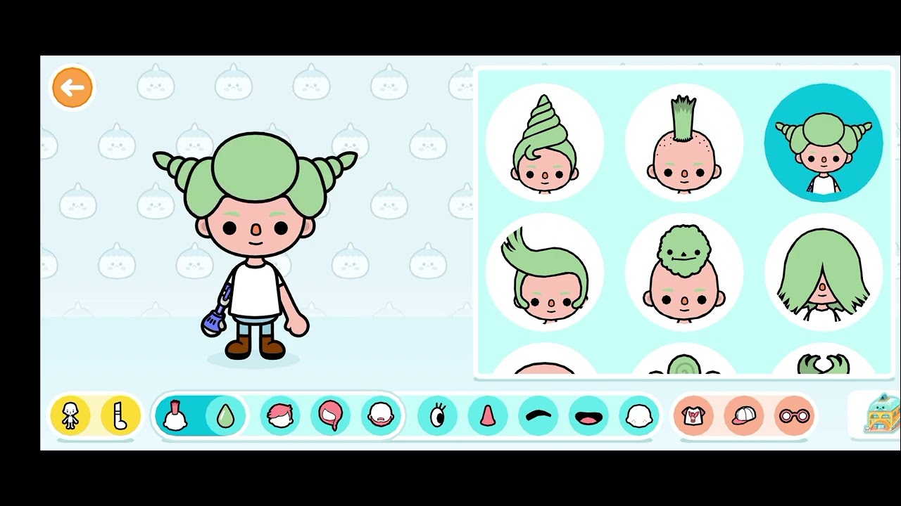 Toca World beginning of the game character Creation - YouTube