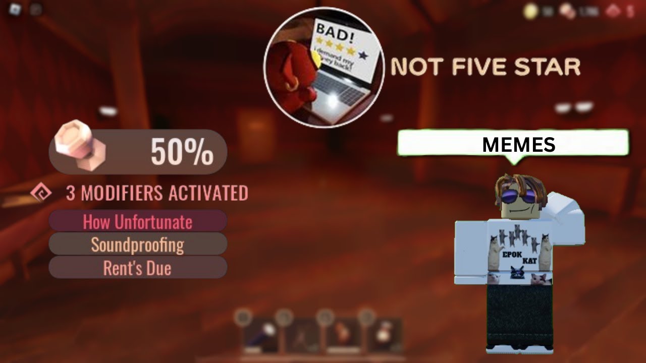 Getting not five stars but only using three modifiers...(MEMES) - YouTube