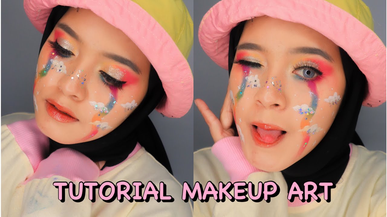 TUTORIAL MAKEUP CRYING RAINBOW🌈 - YouTube