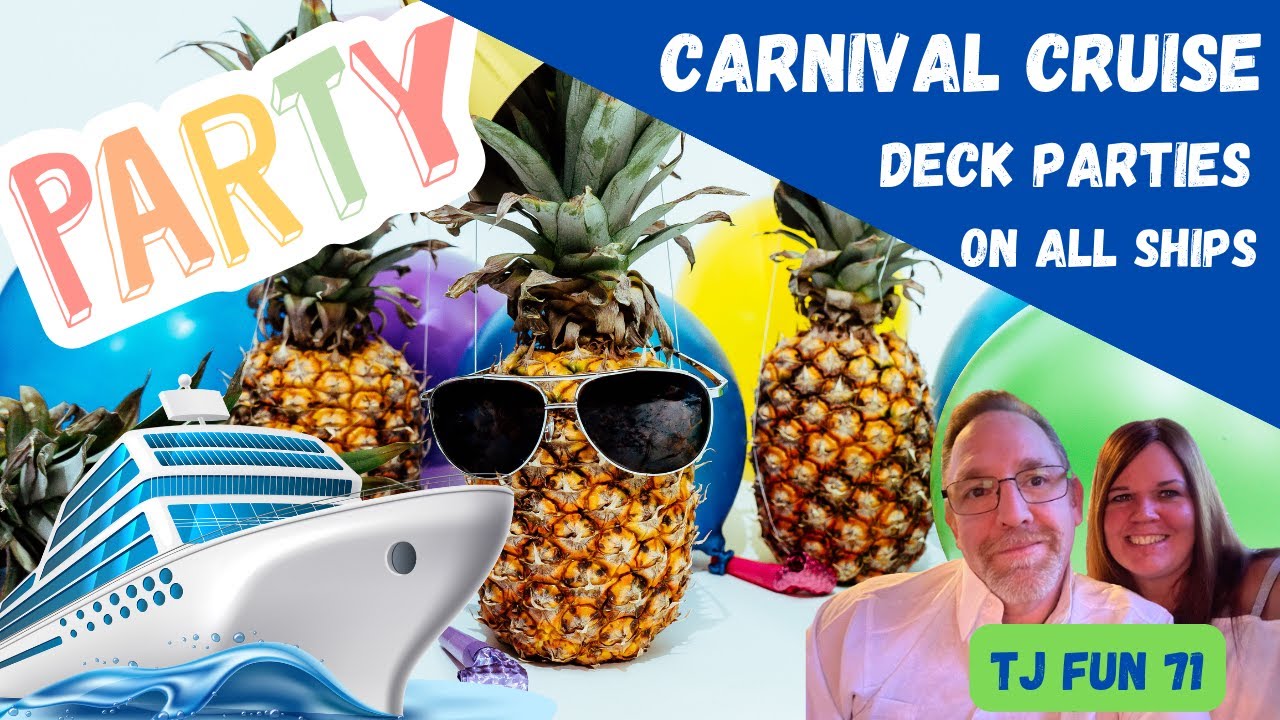 Carnival Cruise Ship awesome deck parties! - YouTube