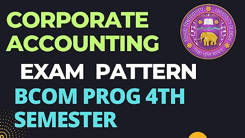 Bcom Prog fourth semester cbcs - YouTube