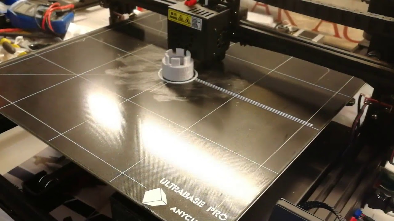 autonomous 3D printing test, gcode mistake - YouTube