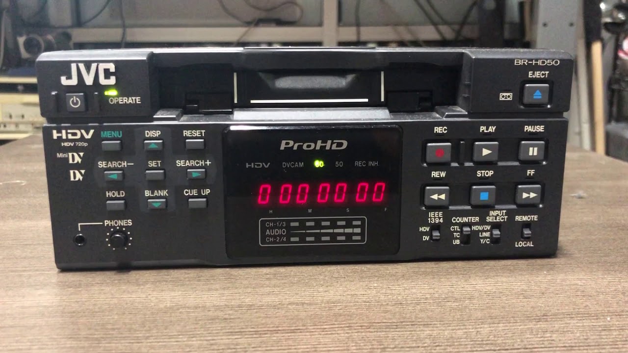 JVC ProHD HDV 720 MiniDV Player - YouTube