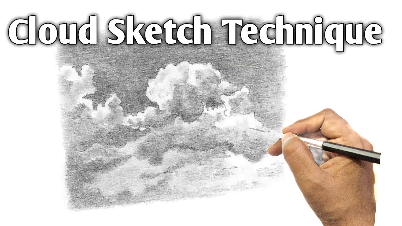 How to Sketch Cloud | #Cloud #Drawing #Tutorial - YouTube