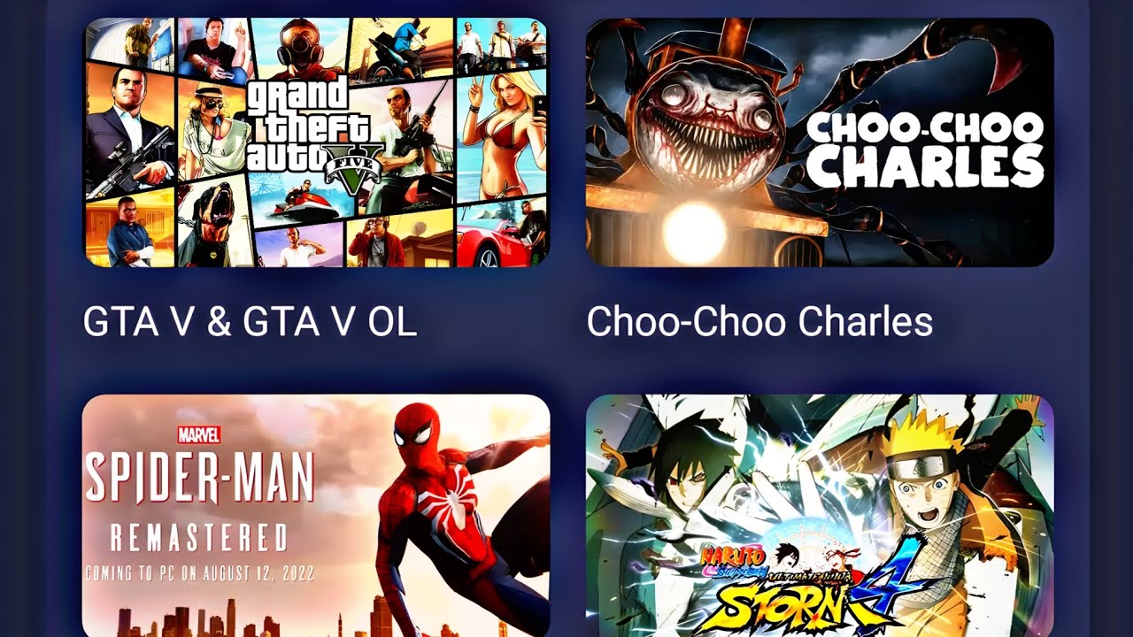 how to play choo choo charles and pc games in mobile - YouTube