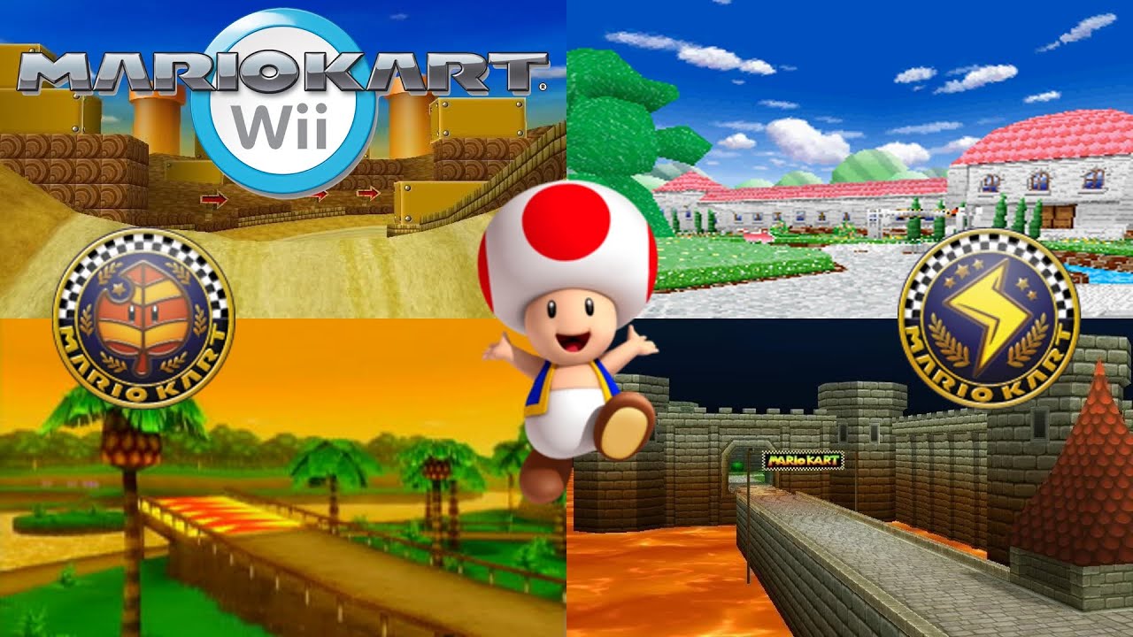 Mario Kart Wii - 150cc Leaf & Lightning Cups - Toad Gameplay - YouTube