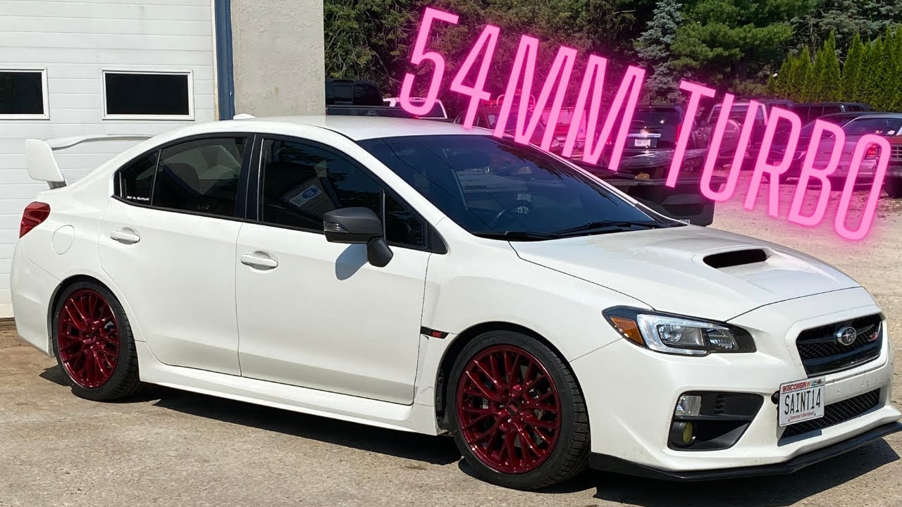 Big Turbo Upgrade on Stock block STI - YouTube