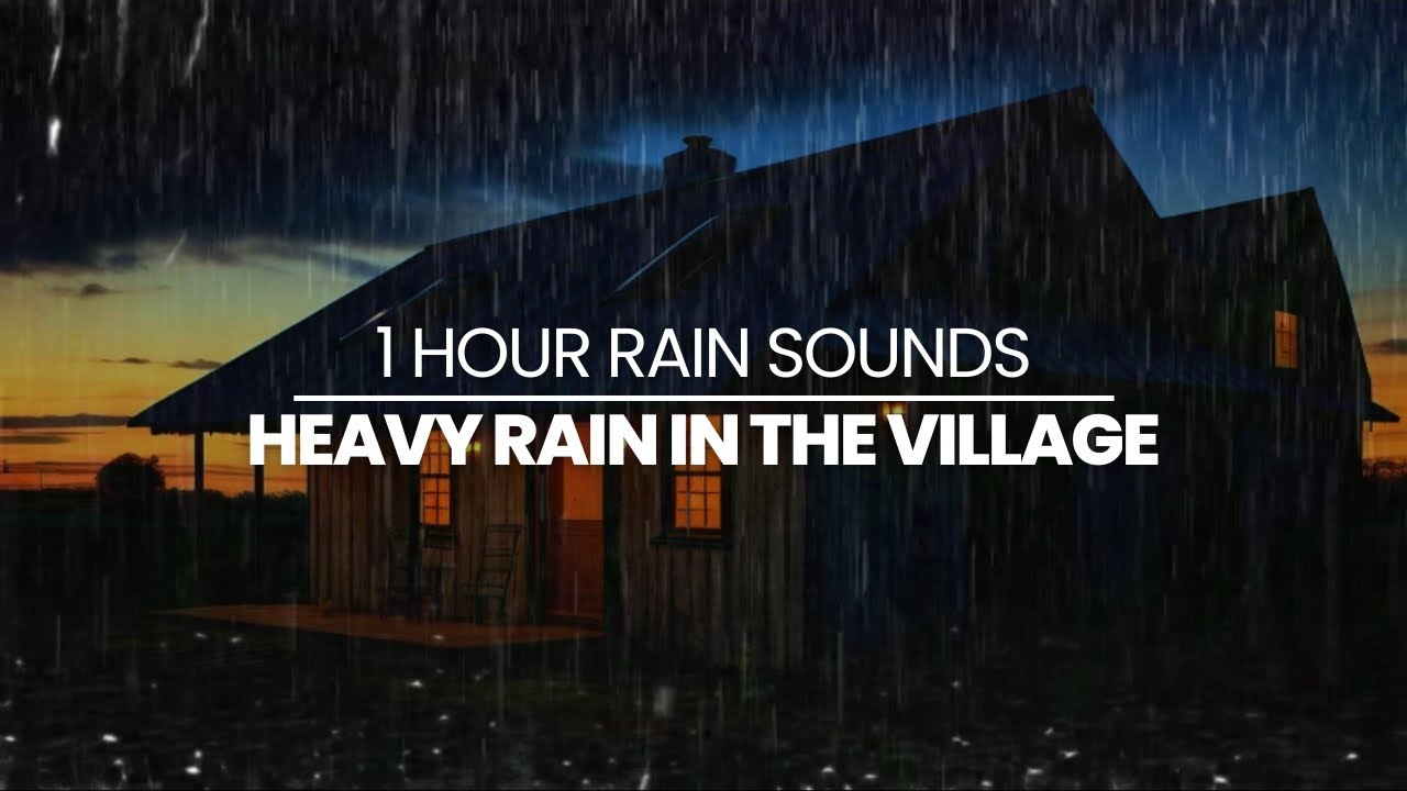 Hurricane Storm Sounds for Sleep - 1 Hour Heavy Rain Sounds for Sleep ...