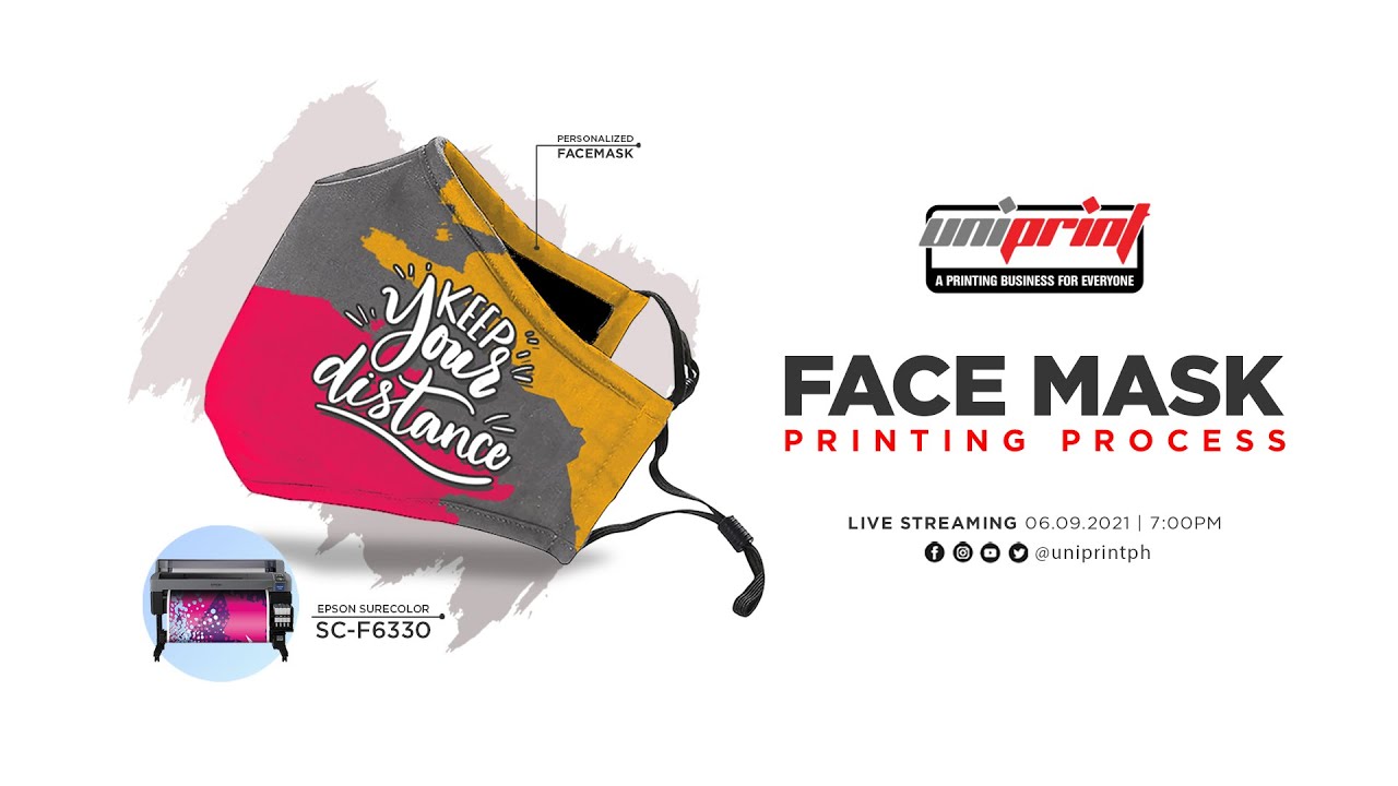 FB LIVE STREAMING: Face Mask Printing Process - YouTube