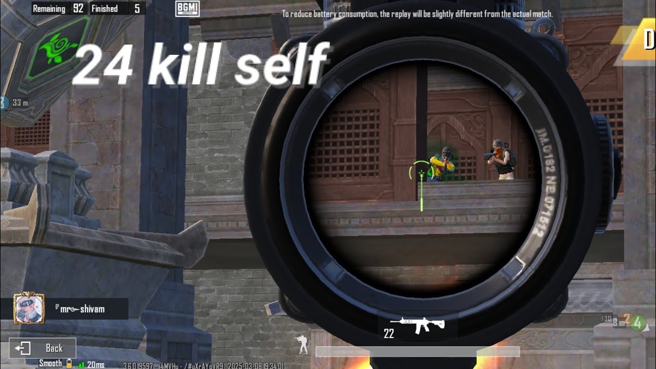 24 kill self full gameplay 🤗 - YouTube