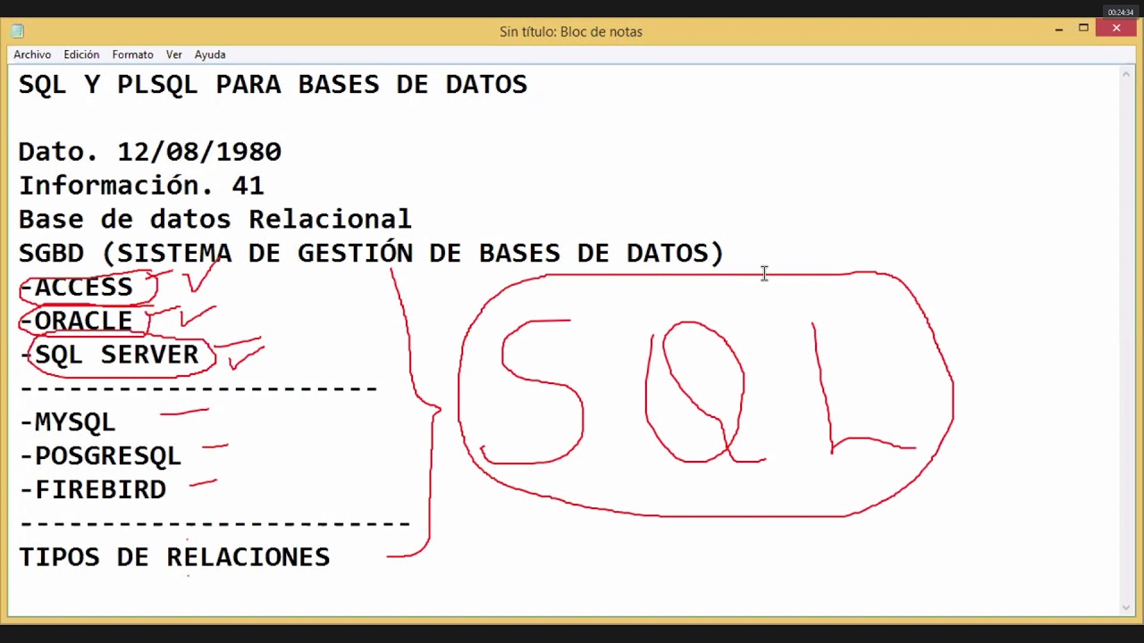 TIPOS DE SENTENCIAS SQL - YouTube