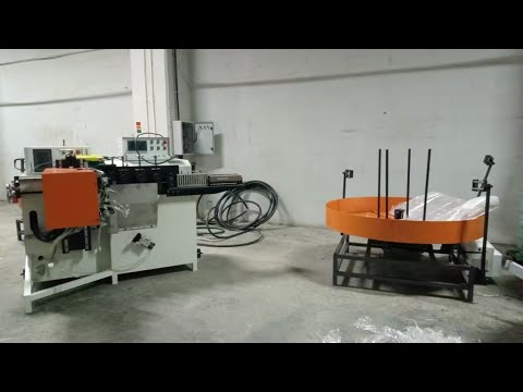 Automatic Wire Ring Coiling and Welding Machine factory - YouTube