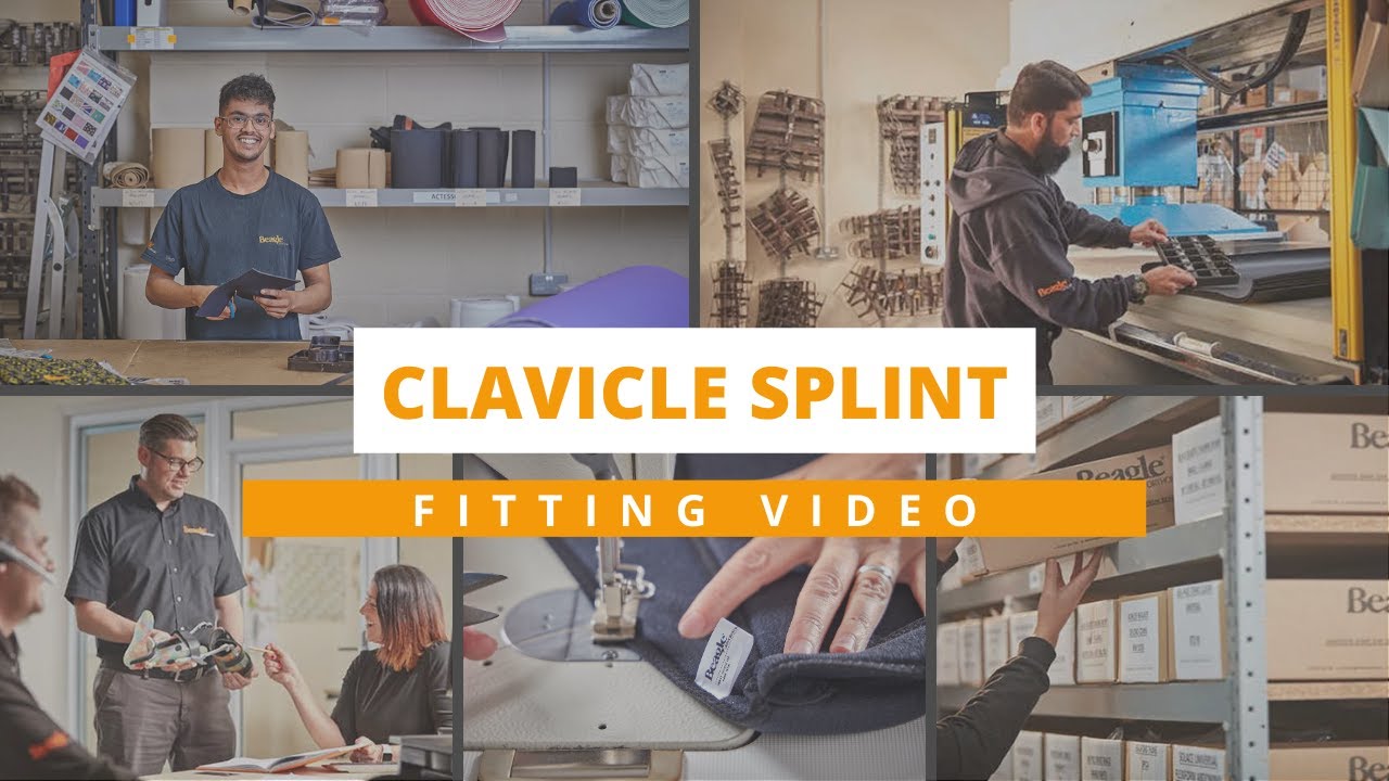 Clavicle Splint - Fitting Instructions - YouTube