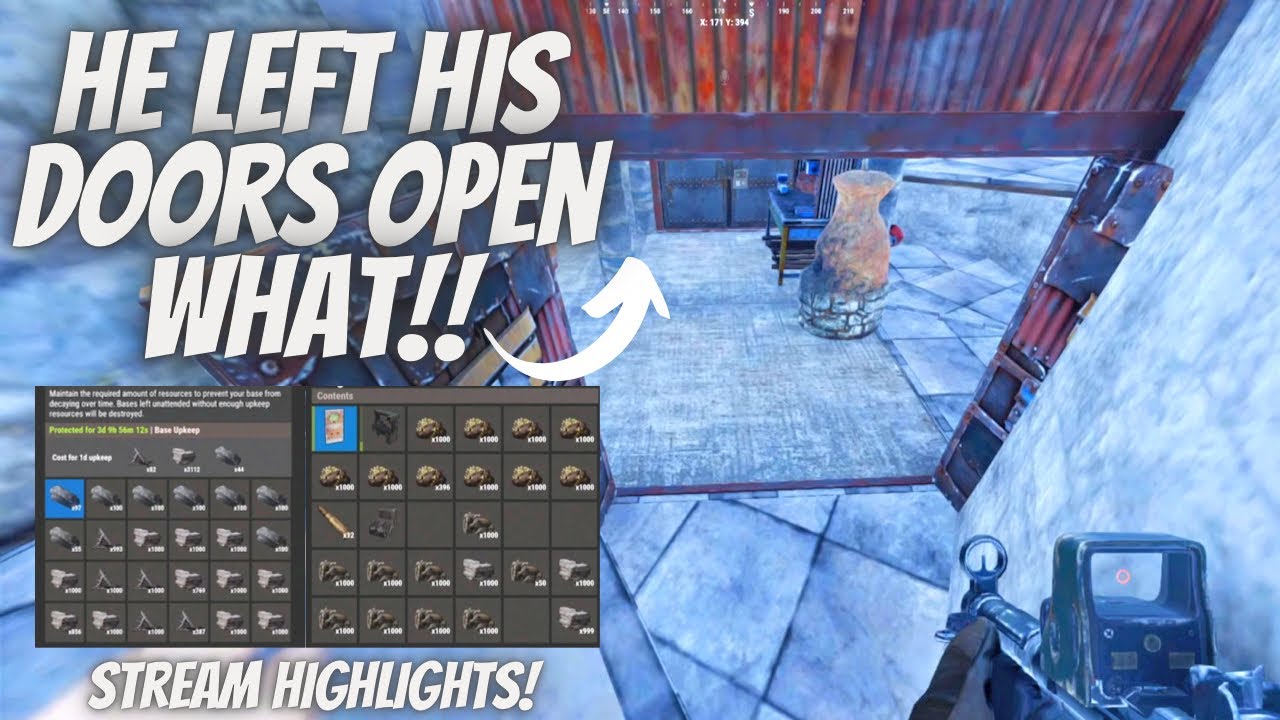 No shot this happened on stream! Rust console edition Stream highlights ...