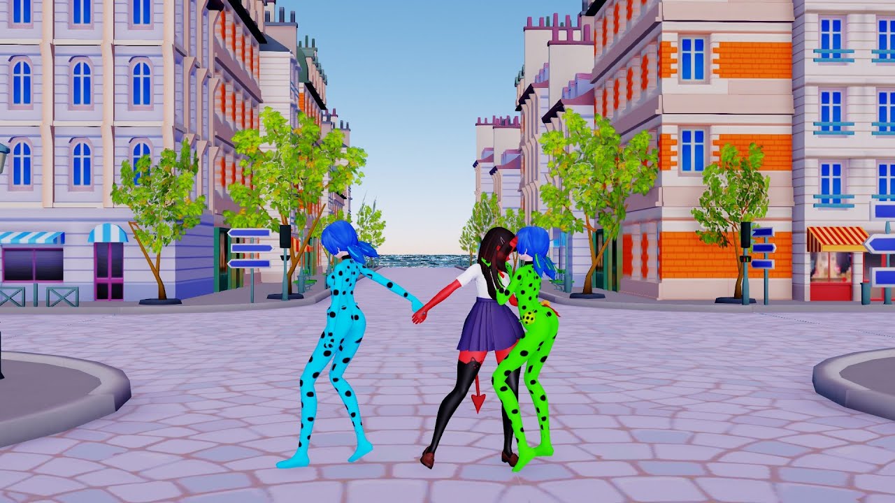 MMD Meru the Succubus X Miraculous Meme Nasty Nasty(네스티네스티) KNOCK(노크 ...