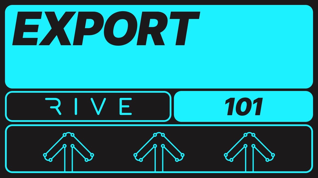 Rive 101 - 4.15 Export options in Rive - YouTube