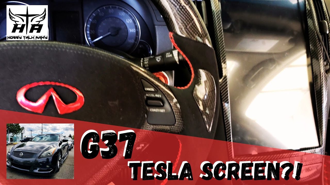 G37 IPL CARBON INTERIOR TESLA SCREEN ASMR - YouTube