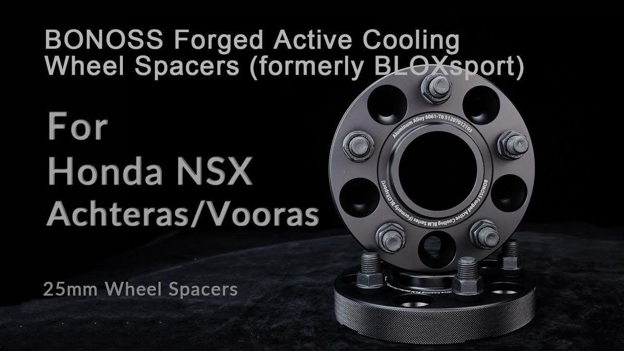 BONOSS Forged Actiice Cooling Wheel Spacers AL6061T6 25mm For honda nsx ...